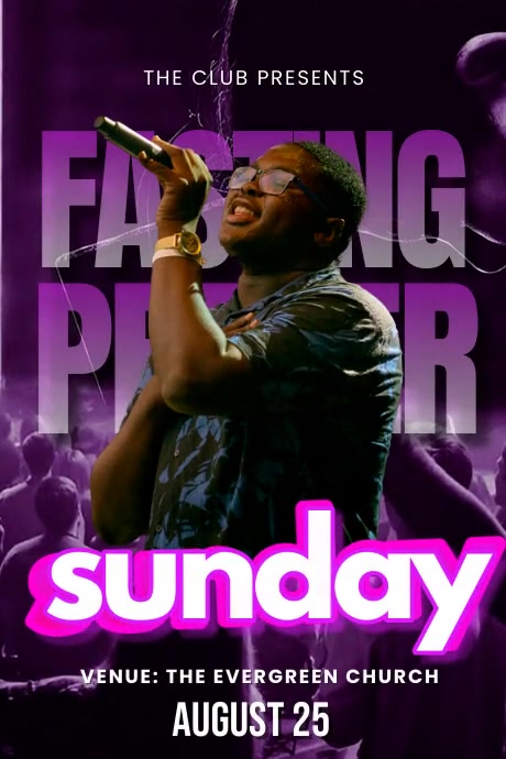 Sunday Fasting Flyer Template | PosterMyWall