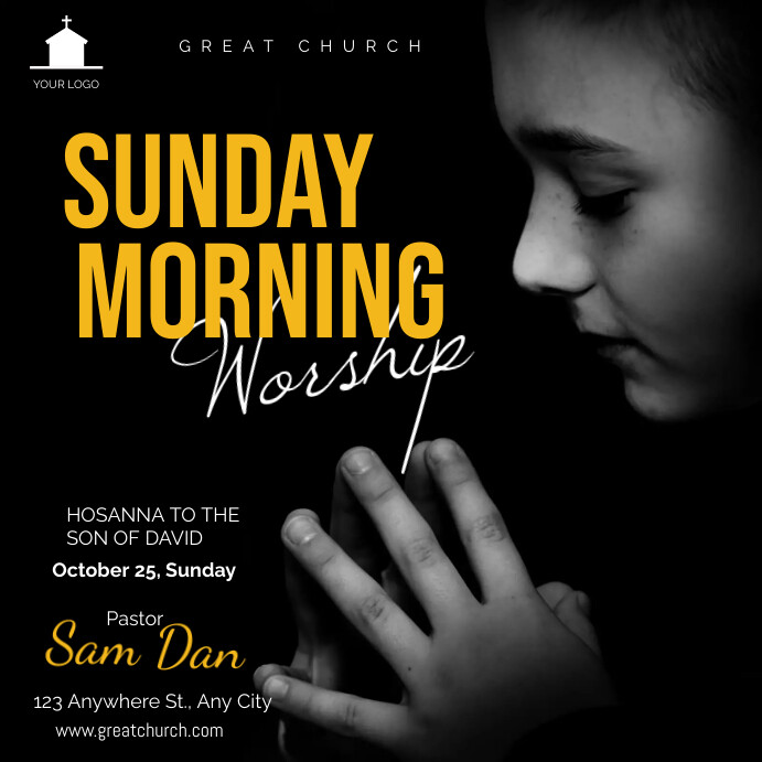 sunday flyer template | PosterMyWall