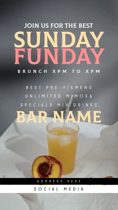 Copy of sunday funday | PosterMyWall