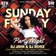 Sunday party Night Template | PosterMyWall