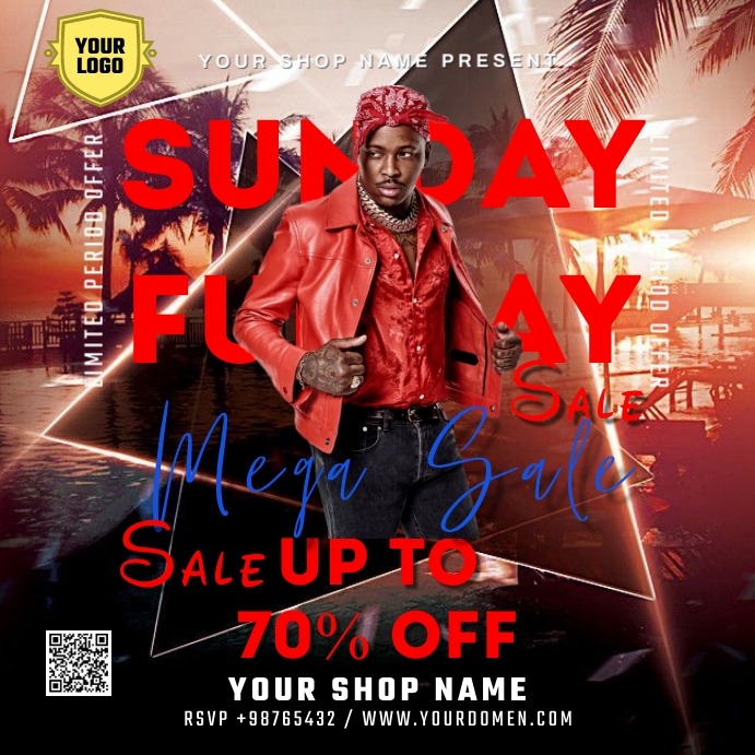 Sunday funday sale Template | PosterMyWall