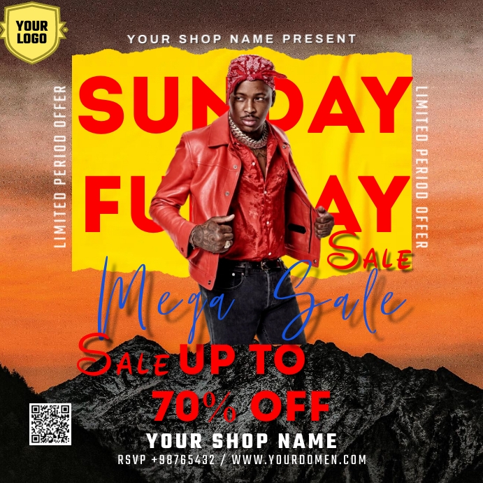 Sunday funday sale Template | PosterMyWall