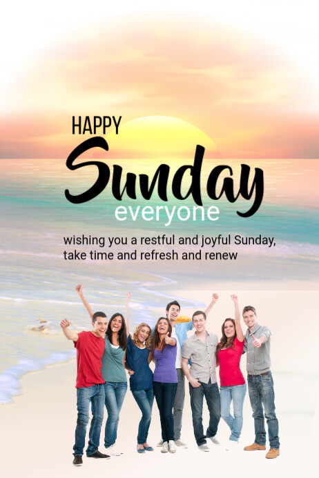 SUNDAY GREETING Template | PosterMyWall
