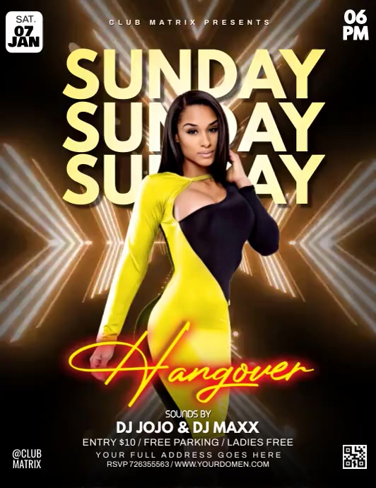 Copy of Sunday hangover | PosterMyWall