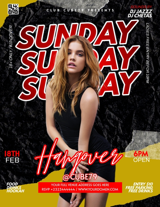 Copy of Sunday Hangover | PosterMyWall