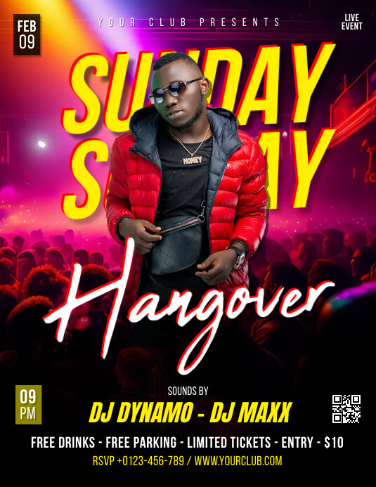 Sunday Hangover Template | PosterMyWall