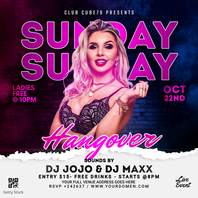 Copy of Sunday Hangover | PosterMyWall