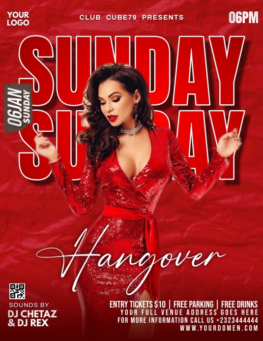 Copy of Sunday hangover | PosterMyWall