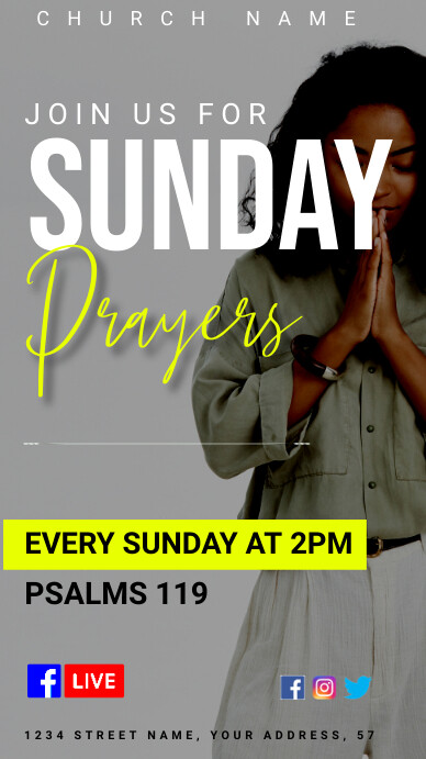 sunday instagram story Template | PosterMyWall