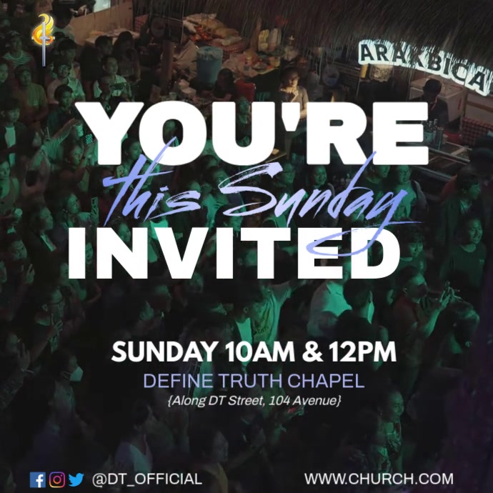 sunday invitation Template | PosterMyWall