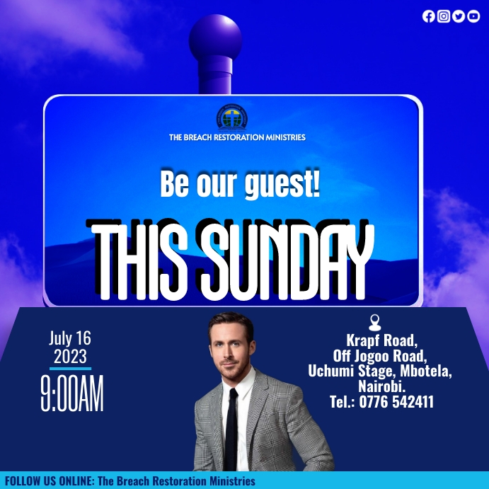 Sunday invite Template | PosterMyWall