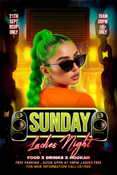 sunday ladies night Template | PosterMyWall