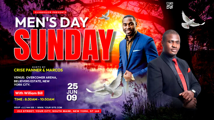 Copy of SUNDAY MEN'S DAY | PosterMyWall