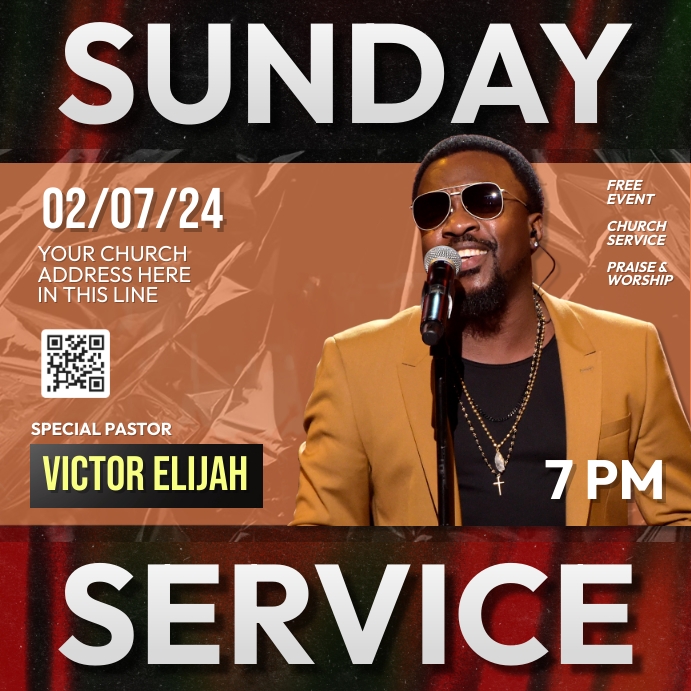 Sunday Ministry Ads Template | PosterMyWall