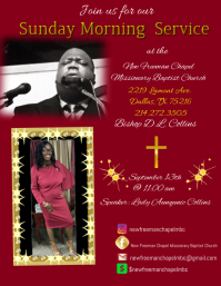 Sunday Worship Service Church Flyer Template | PosterMyWall