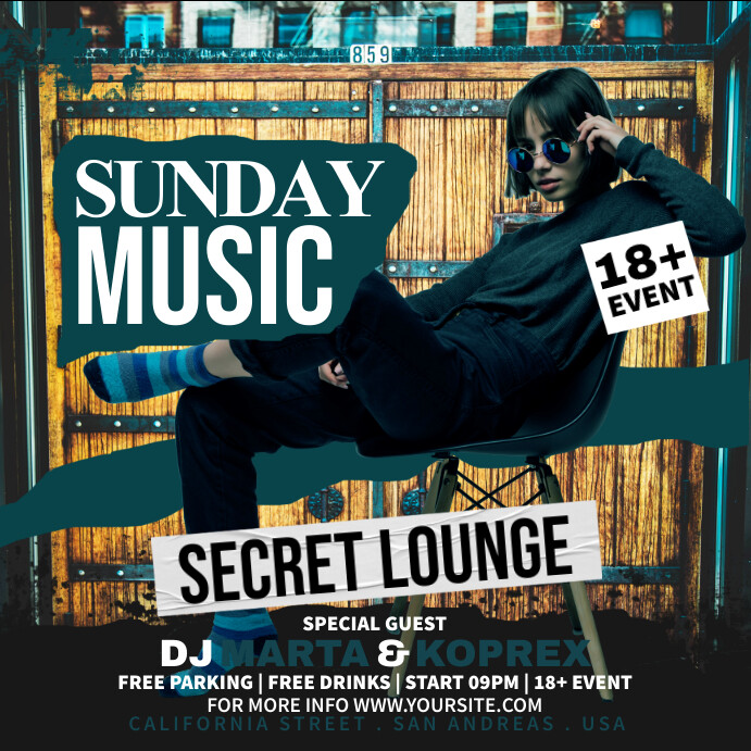 Sunday Music Template | PosterMyWall