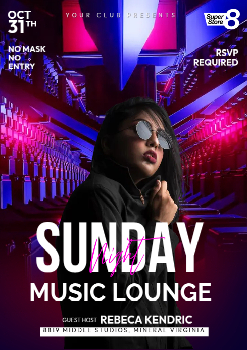 Sunday Music Flyer Template | PosterMyWall
