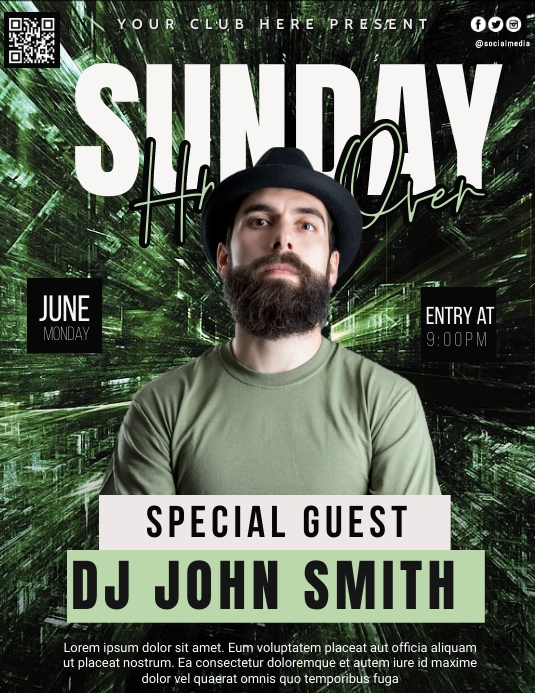 Sunday Music Party Template | PosterMyWall