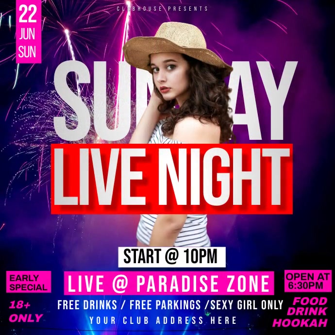 sunday night (1) Template | PosterMyWall