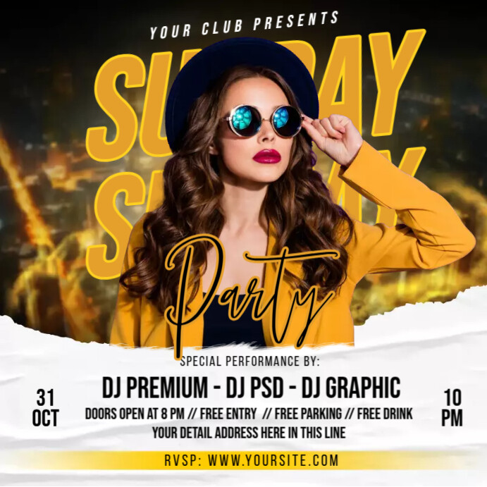 Sunday Night Club Template | PosterMyWall