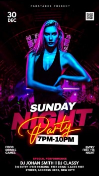 Sunday night club flyer Template | PosterMyWall