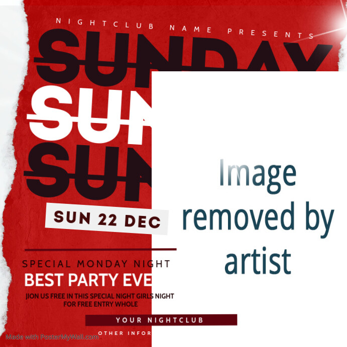 sUNDAY Night Club Flyer Template | PosterMyWall