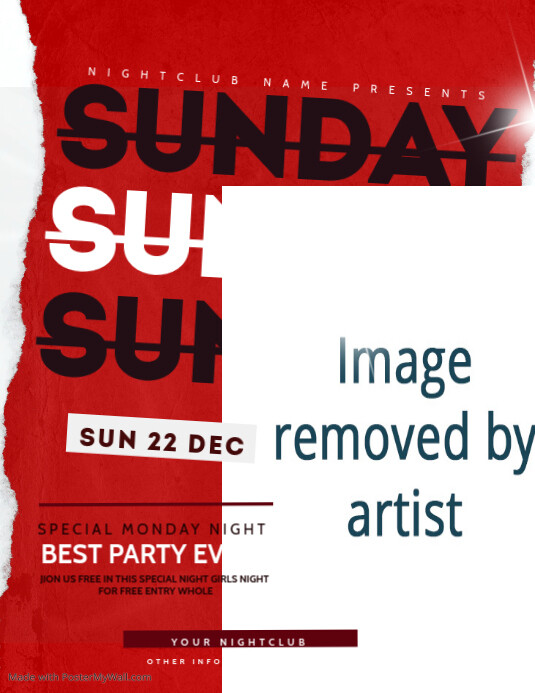 Copy of SUNDAY Night Club Flyer Template | PosterMyWall