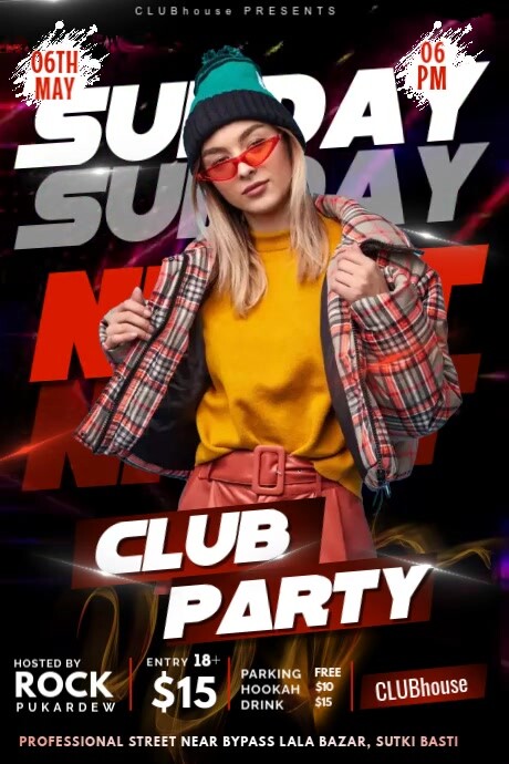 SUNDAY NIGHT Template | PosterMyWall