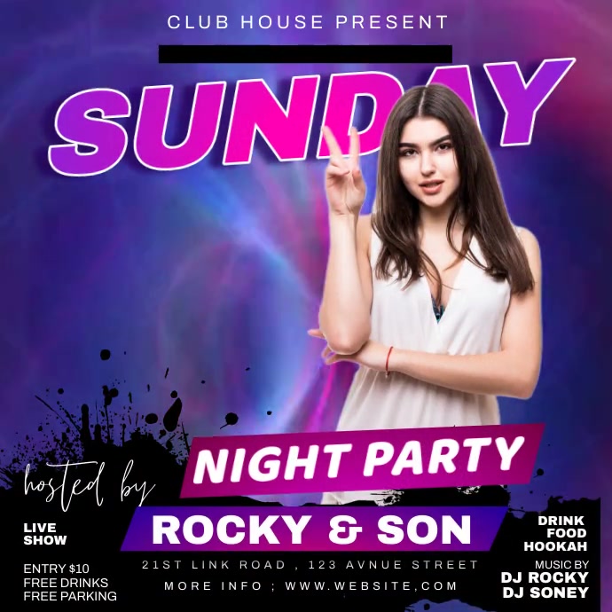 sunday night Template | PosterMyWall