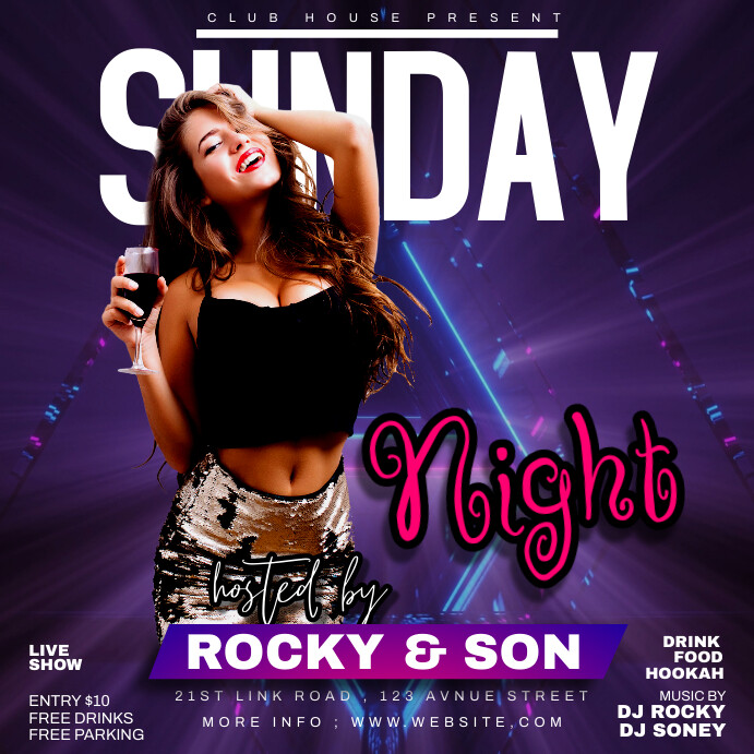 sunday night Template | PosterMyWall