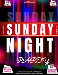 SUNDAY NIGHT Template | PosterMyWall