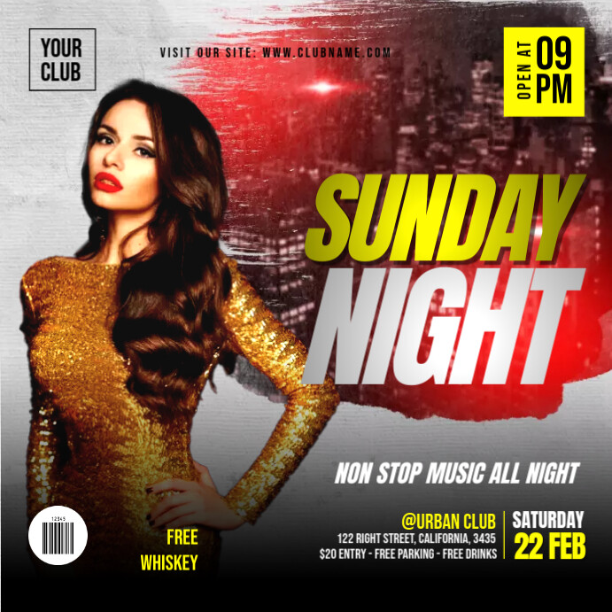 Copy of Sunday Night | PosterMyWall