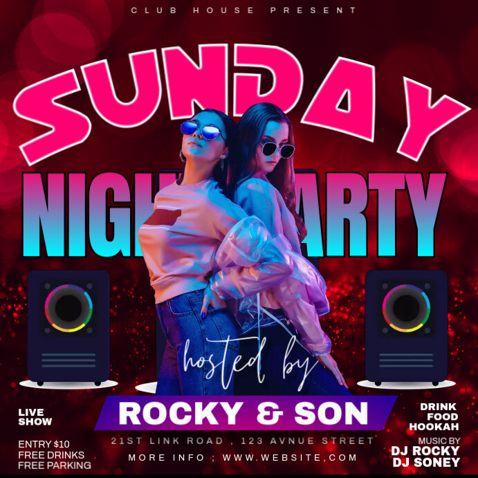 sunday night Template | PosterMyWall