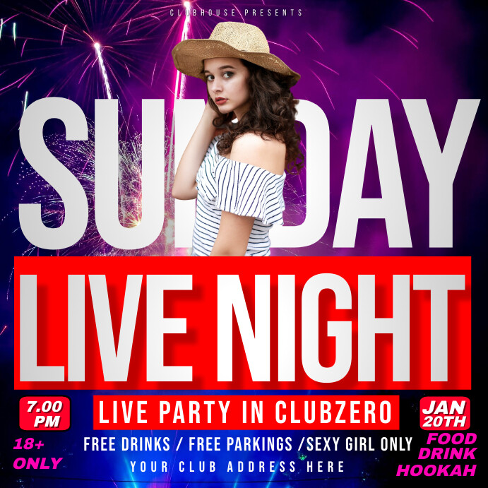 sunday night Template | PosterMyWall