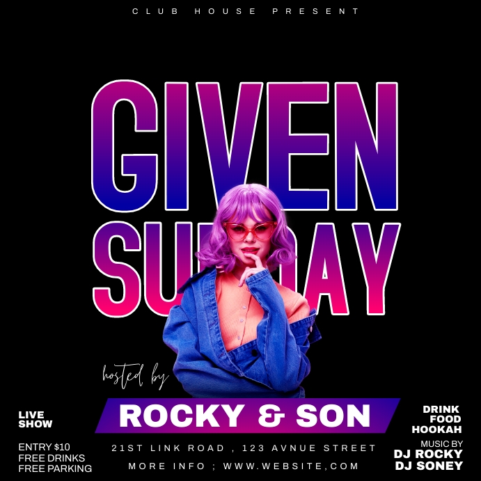 sunday night Template | PosterMyWall
