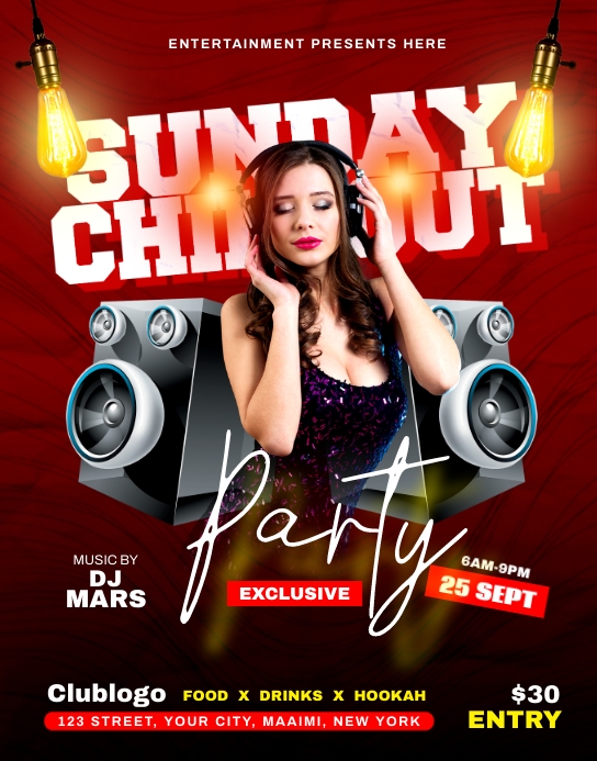 SUNDAY NIGHT Template | PosterMyWall