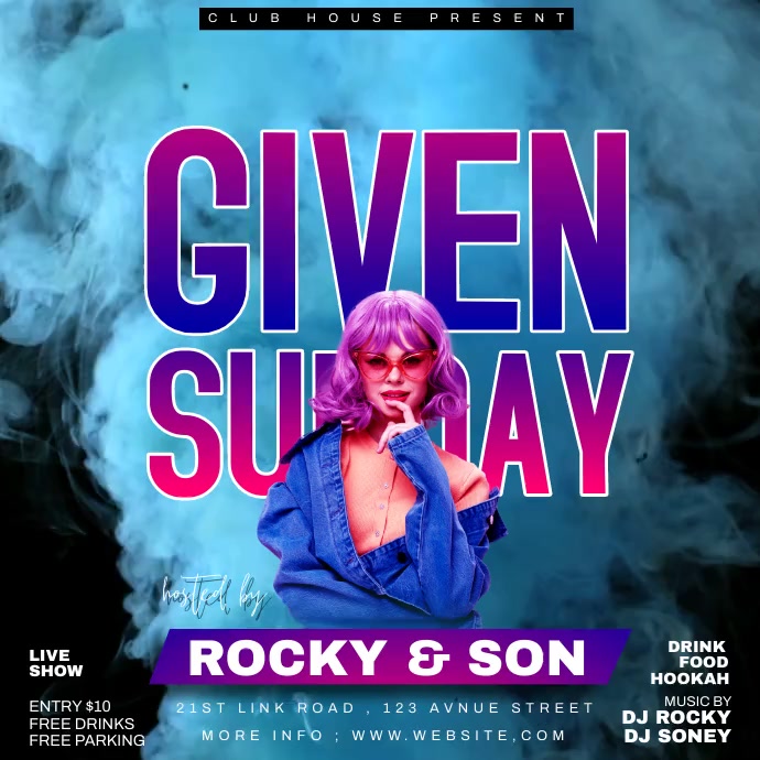 sunday night Template | PosterMyWall