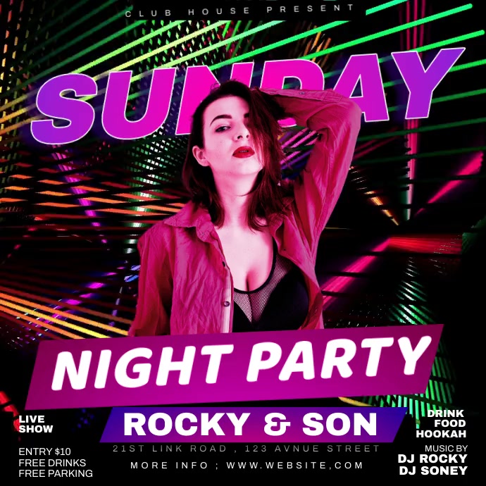 sunday night Template | PosterMyWall