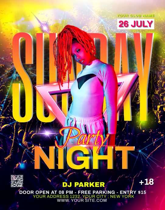 SUNDAY NIGHT Template | PosterMyWall