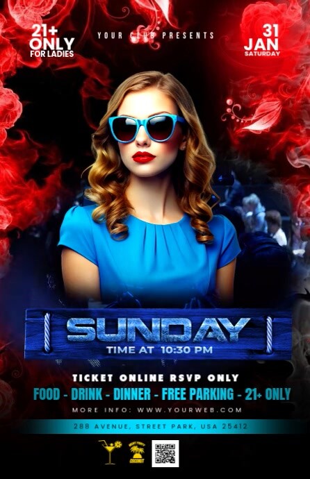 Copy of sunday night event | PosterMyWall
