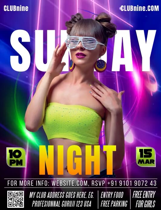 Copy of sunday night hangover party | PosterMyWall