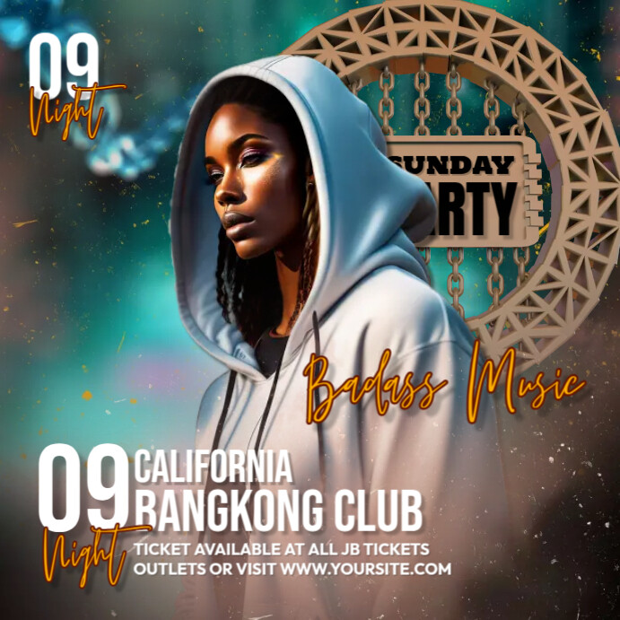 Sunday Night Party Ads Template | PosterMyWall