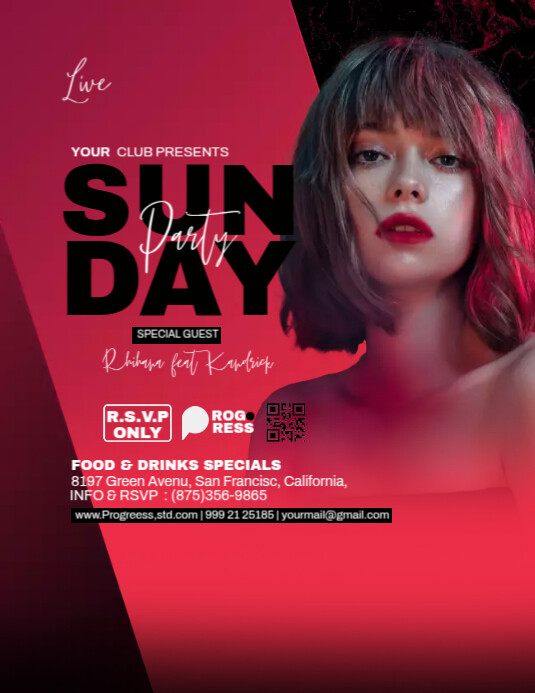 Sunday Night Party Ads Template | PosterMyWall
