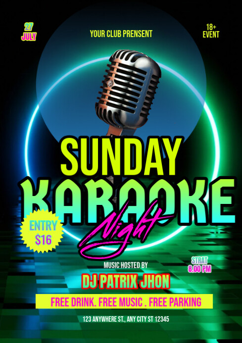 Sunday night party Template | PosterMyWall