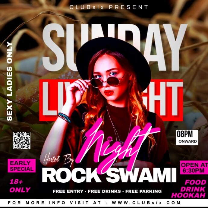 sunday night party Template | PosterMyWall