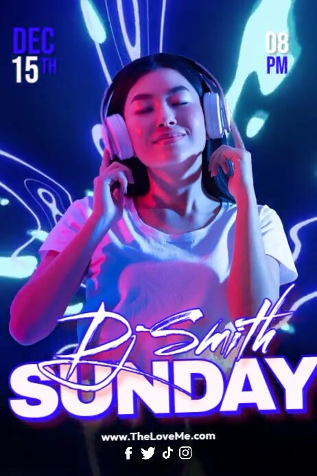 Sunday Night Party Template | PosterMyWall