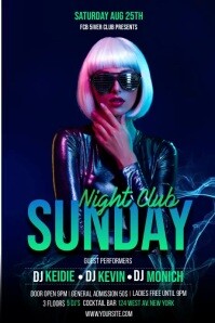 Sunday Night Party Template | PosterMyWall
