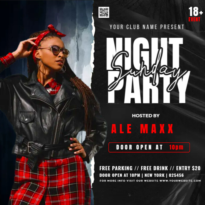 Sunday Night Party Template | PosterMyWall
