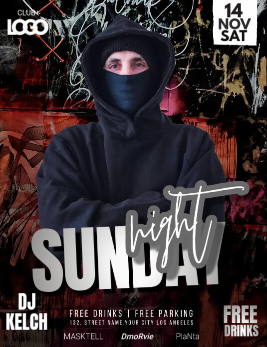 Sunday Night Party Template | PosterMyWall