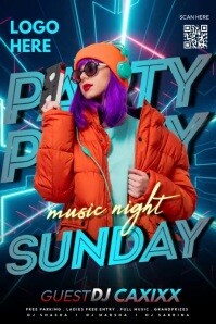 sunday party Template | PosterMyWall